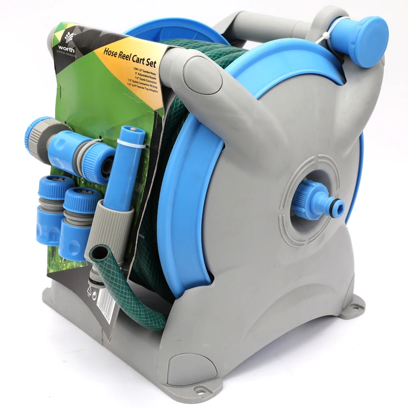 15M Heavy Duty Retractable Irrigation Garden Hose Reel