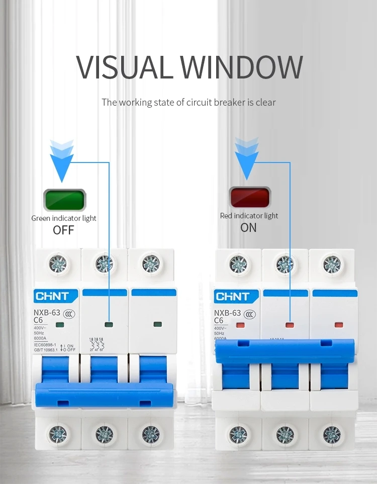 CHINT NXB-63 Series Mcbs - Reliable Miniature Circuit Breakers