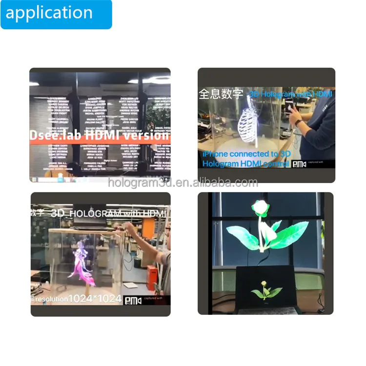 DSEELAB 65cm 4K Metaverse 3D Hologram LED Fan - Interactive Live Streaming
