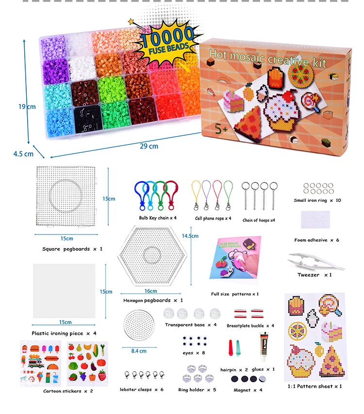 Multicolor Hama Beads - DIY Puzzle Toy for Kids & Adults