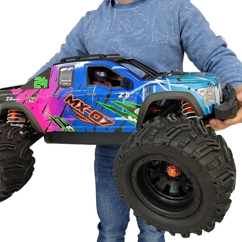 Zd Racing Mx-07 1:7 Scale Brushless Rc Monster Truck 4wd Cnc Metal ...