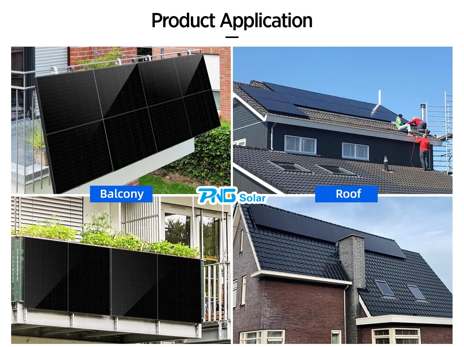 Pinergy Complete Set Solar Unit Balcony Pv 550w Solar Panel 600w 800w ...
