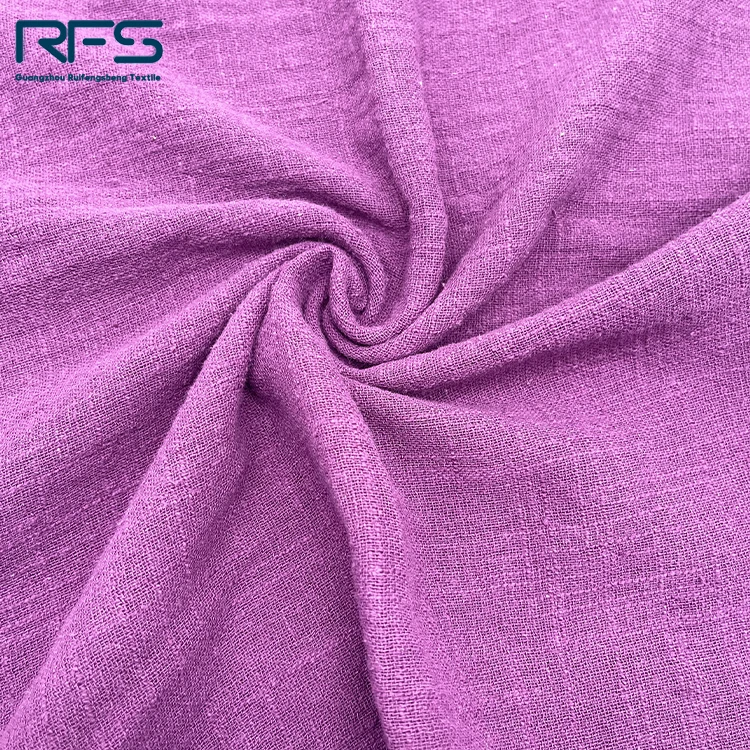 Factory Direct Selling Price Low Linen Cotton Imitation Linen Dyed 100% ...