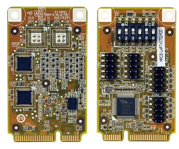 Iei Mpcie-uart-kit02 Pci Express Mini Card Supports Dual-port Rs-232 ...