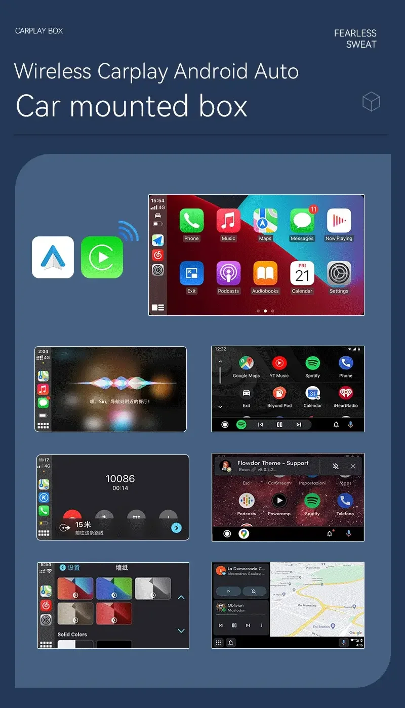 Universal Plug and Play Wireless CarPlay Adapter Compatible with for ...