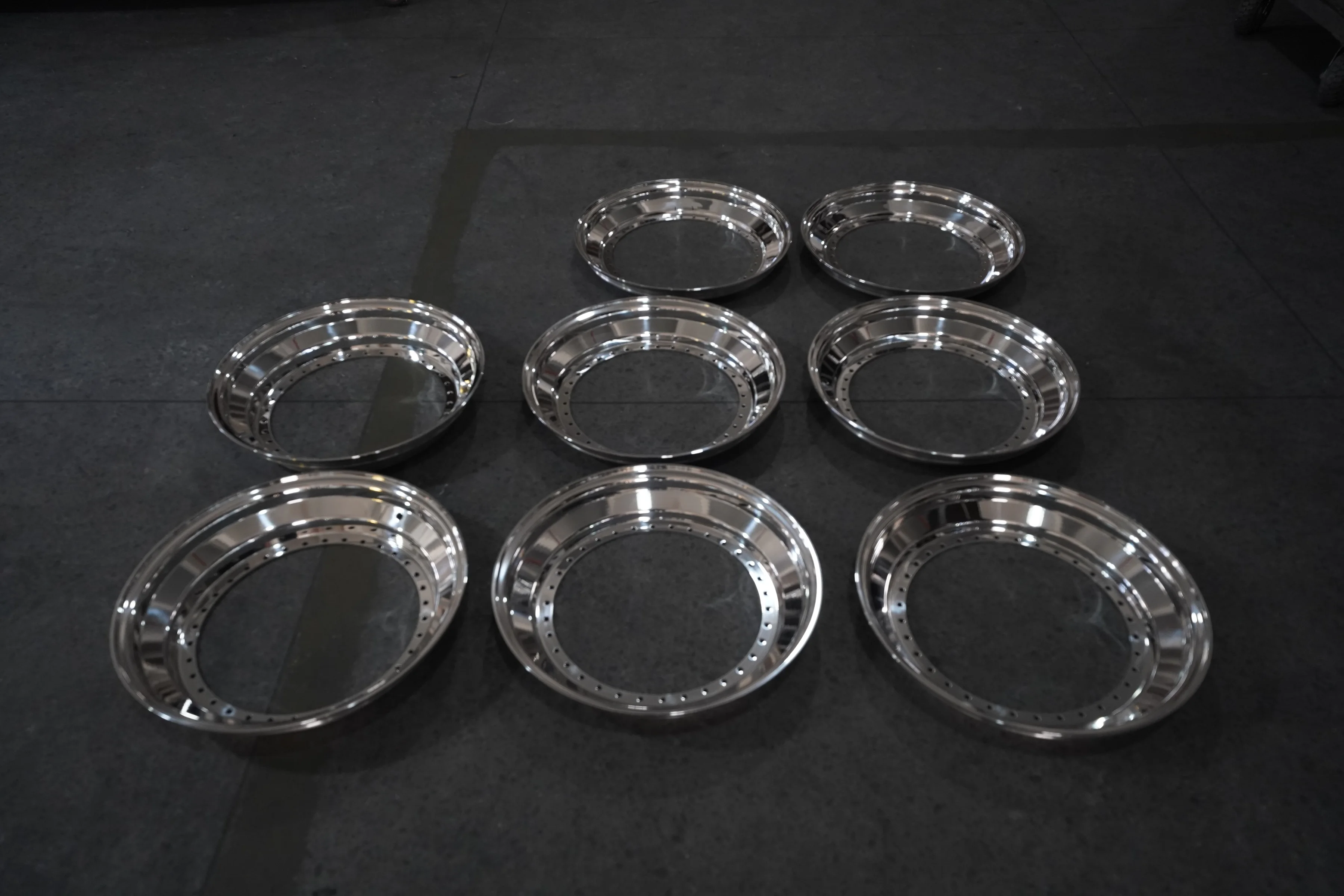 Weiya High Polished 17*2ff 7*2.5ff 17*3ff Double Step Lip Cb313.1 Pcd ...