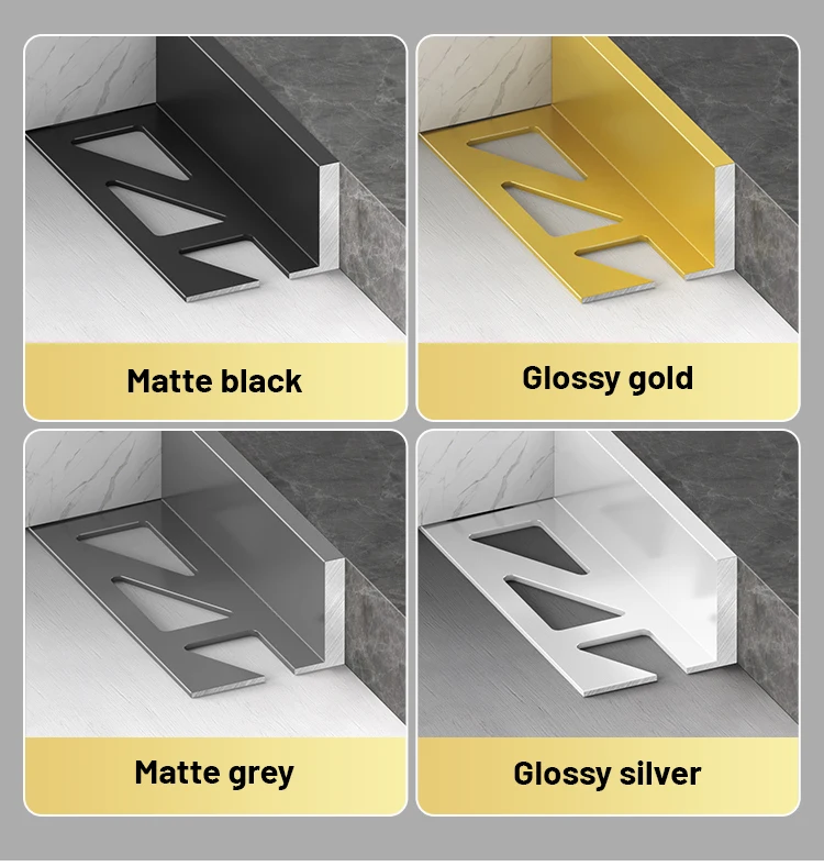 Aluminum Tile Profile Ceramic Tile Corner Bead Material Flexible Tile ...
