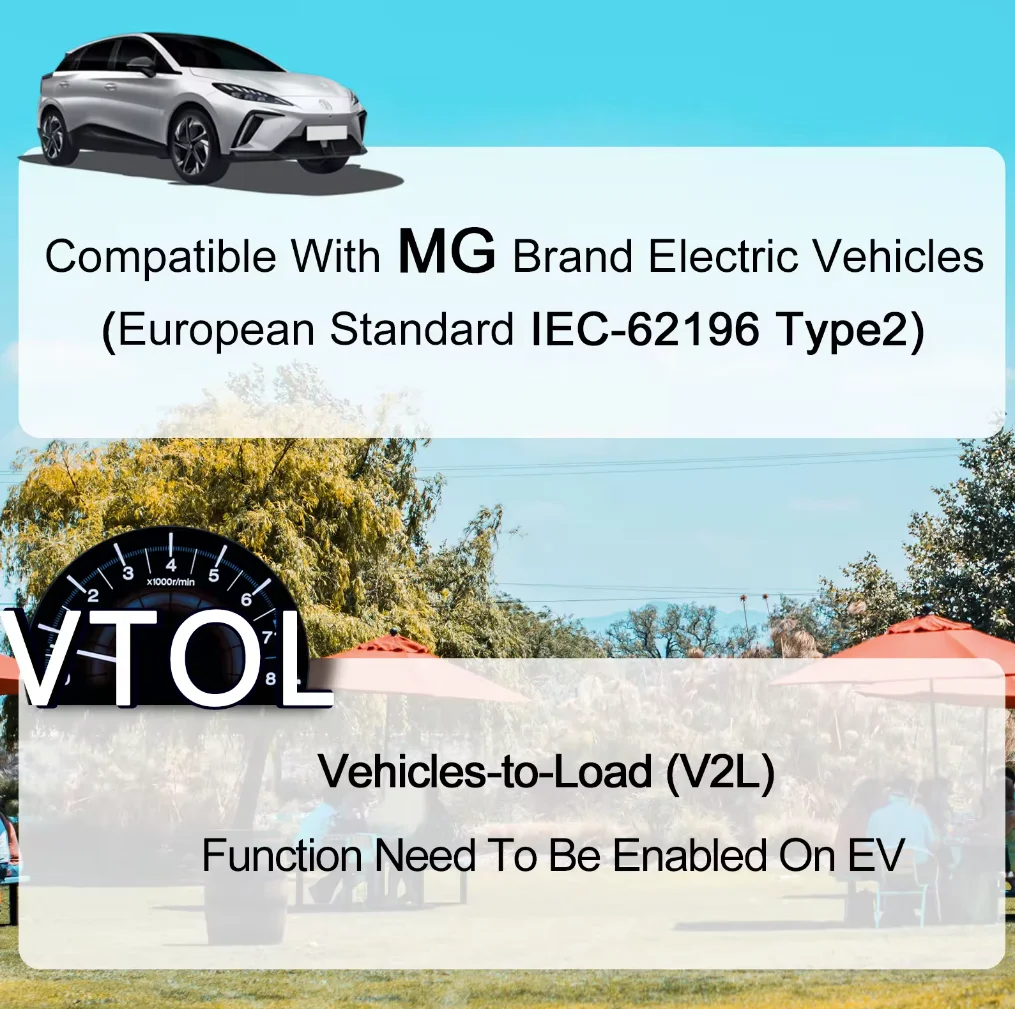 V2l Adapter Schuko Uk Israel Socket Type2 Vehicle Load Cable Adapter Eu ...