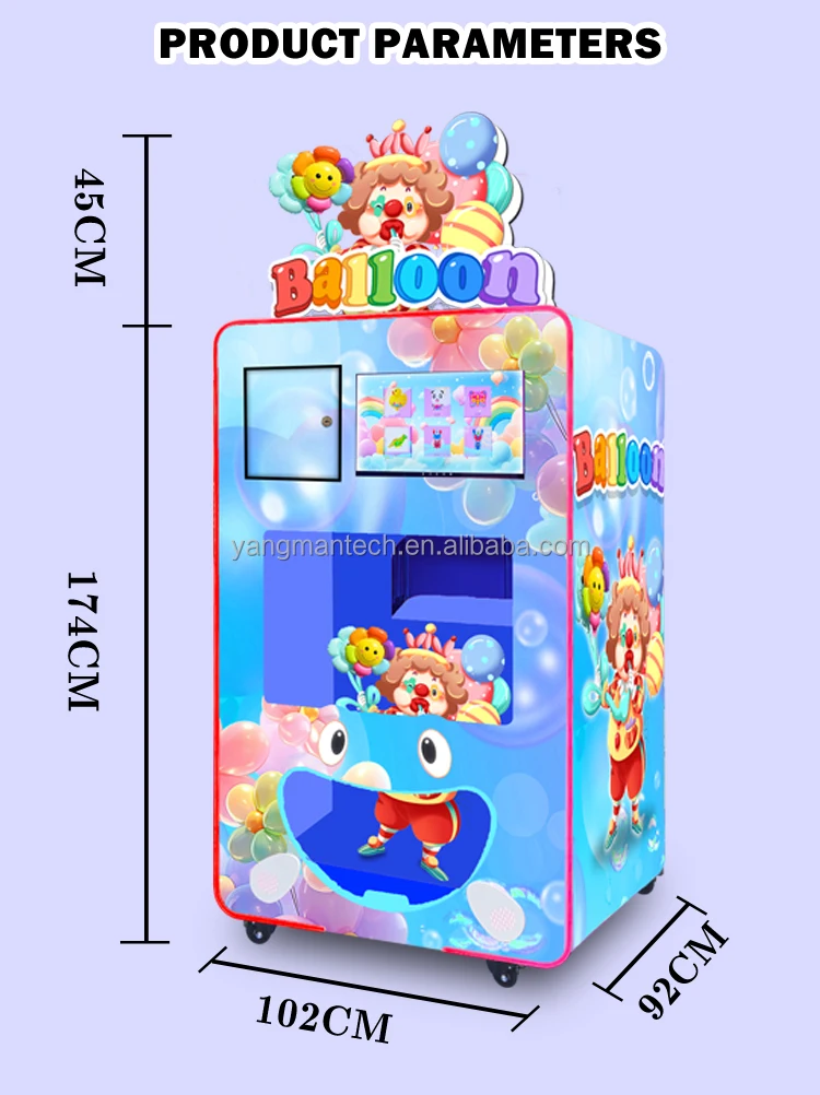 Customized Various Patterns Balloon Vending Machine for Malls Automatic ...