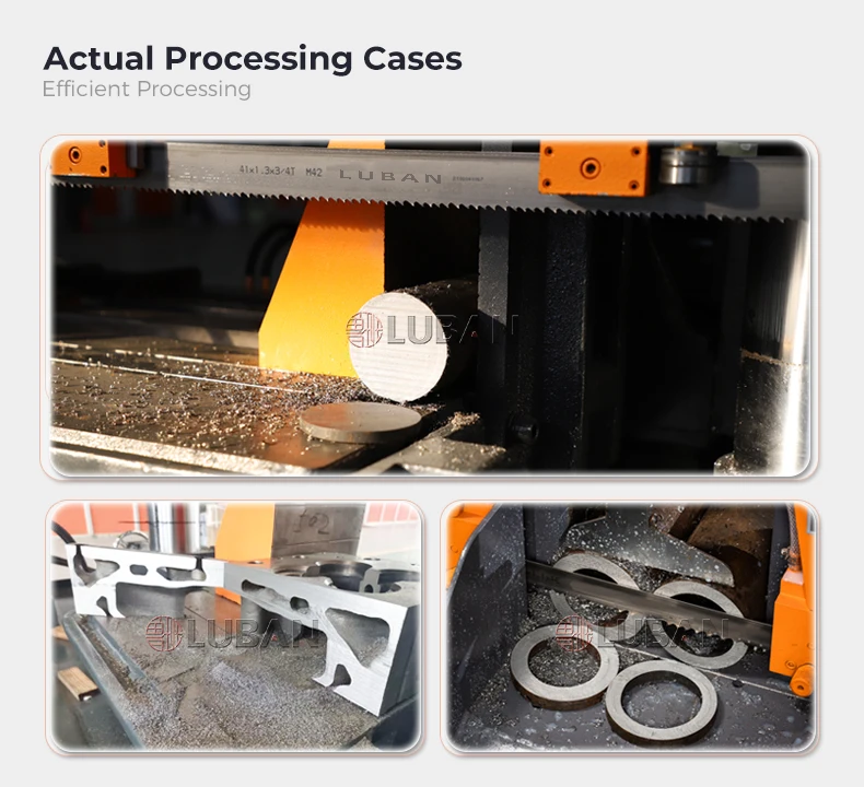 Luban Horizontal Band Saw Machine For Metal Highly Stable Gz4230 Cnc ...