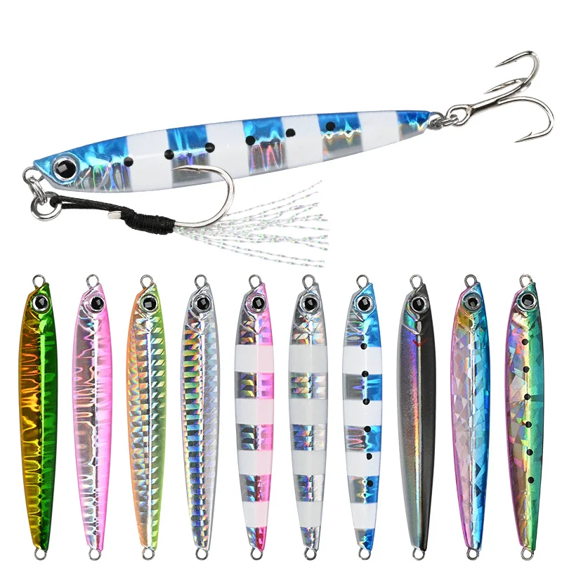 ALLBLUE 30g WAHOO SLIM Shore Casting Artificial Lure Speed Metal Jig ...