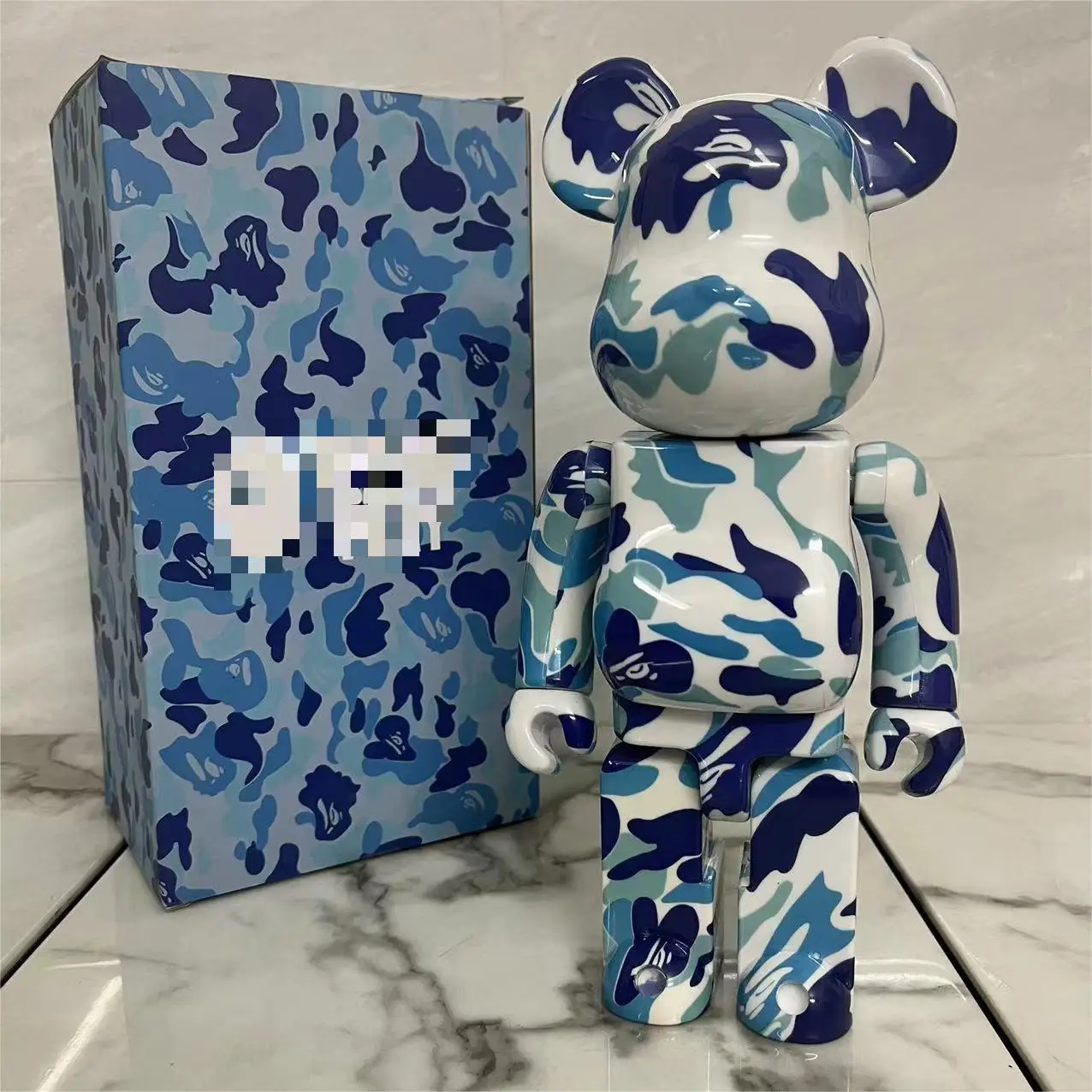 28cm Bearbrick 400% Camouflage Shark Bape The Joints Rattle Companion ...