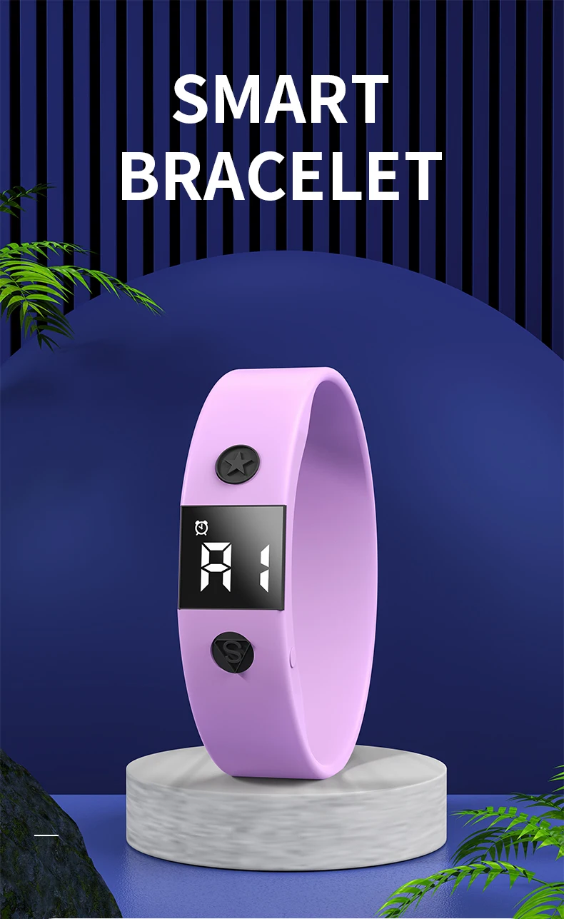 Digital UN201 Vibrating Alarm Watch Timer Bracelet