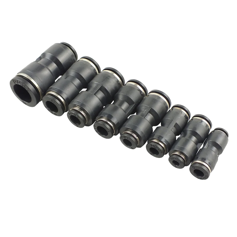 Black Tracheal Joint Pneumatic Connector - Variable Diameter