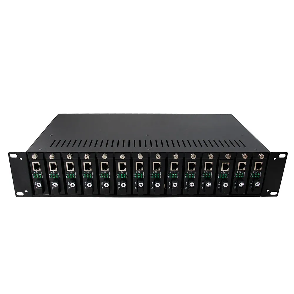 Rack Mount Media Converter Chassis - Remote Management