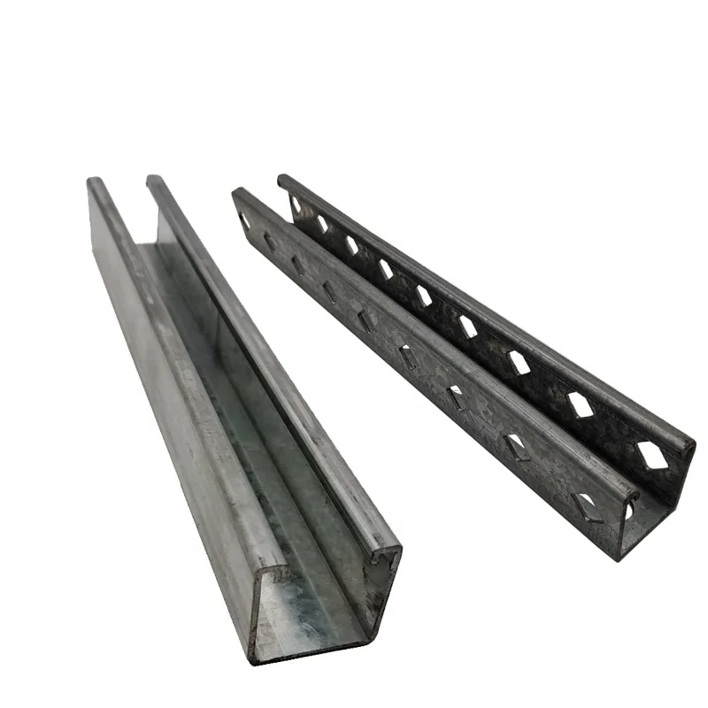 Hot Sale Perforated C Channel Galvanised Steel Profile Oem Dimensions ...