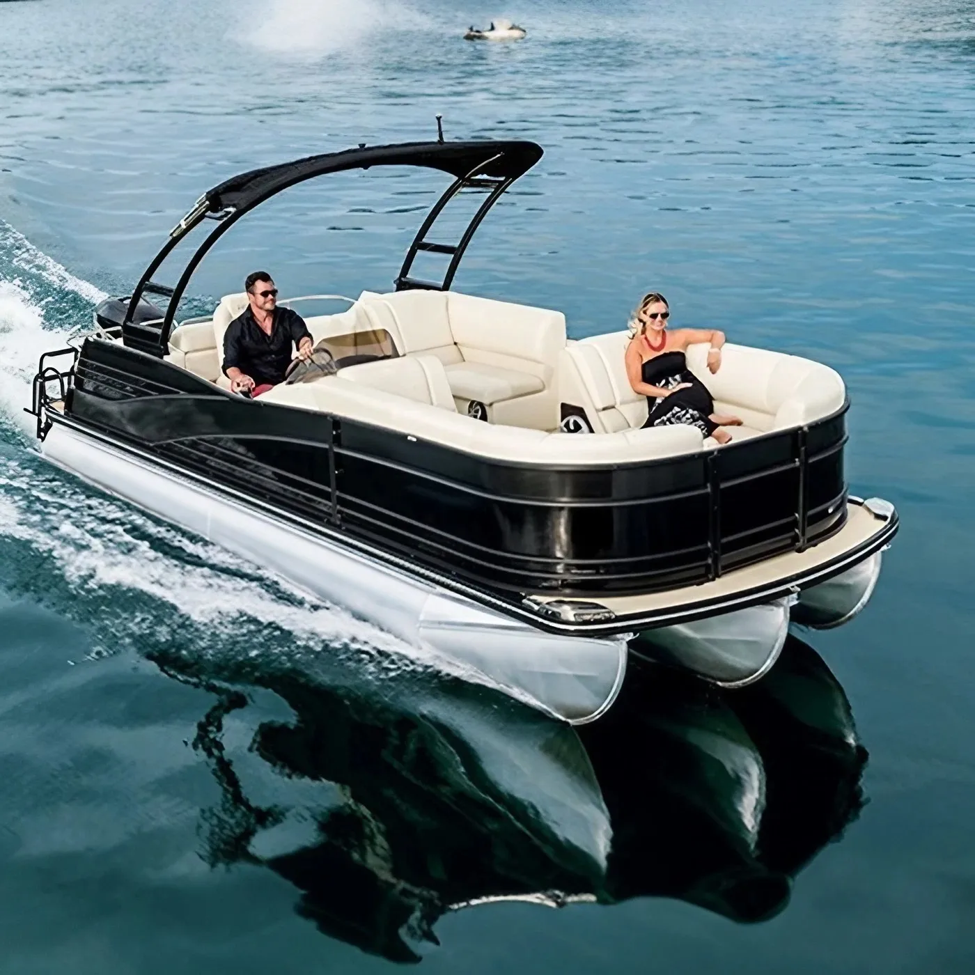 CE Certified Luxury Family Tritoon Boats - Perfect for Lakes & Rivers