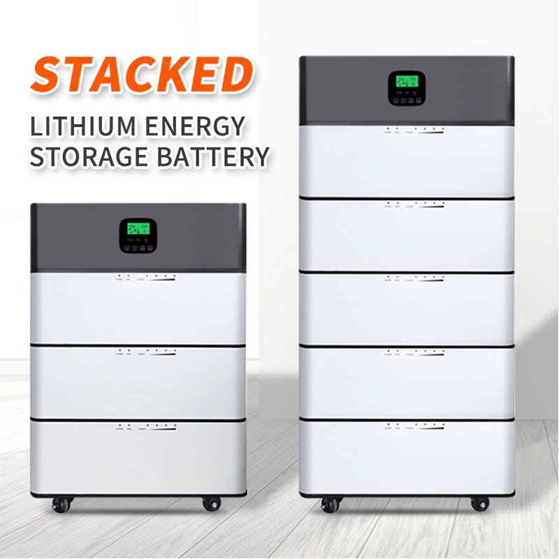 5kwh 10kwh 20kwh Lithium Solar Battery Stackable Lifepo4 All In One Battery Inverter 51.2v ...