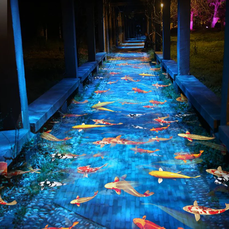 Yufan Gobo Projector Fly Bird Swim Fish Dynamic Effects Pattern ...