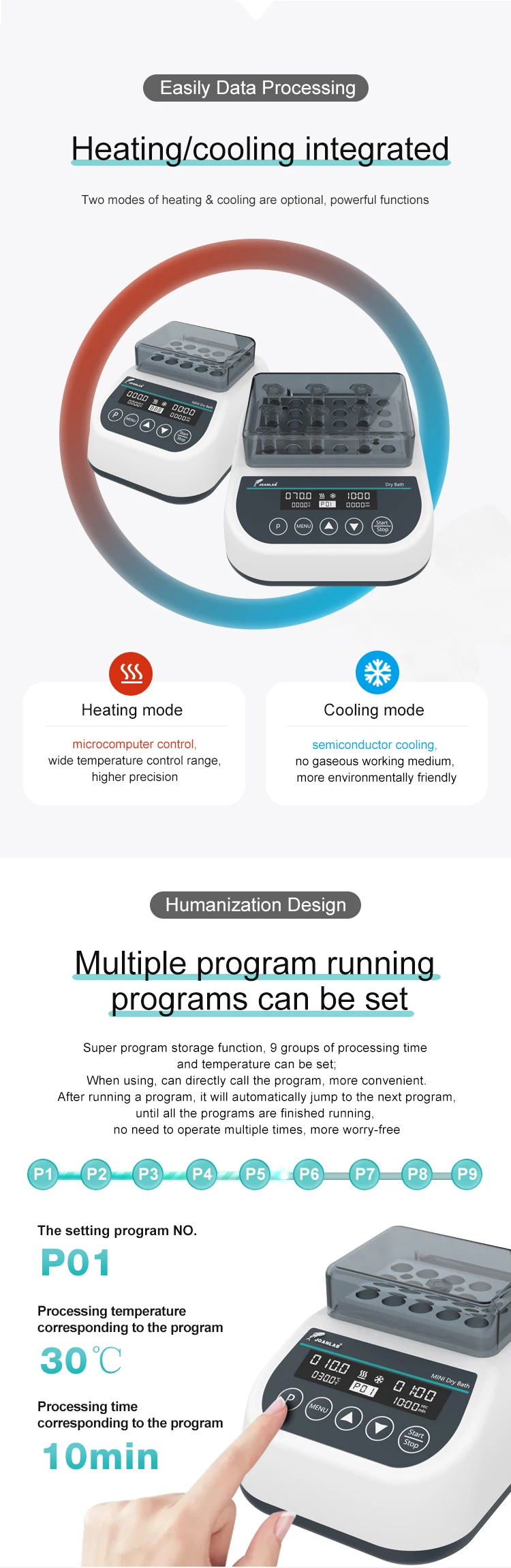 Joan Lab High Temperature Block Dry Bath Incubator - MDB100