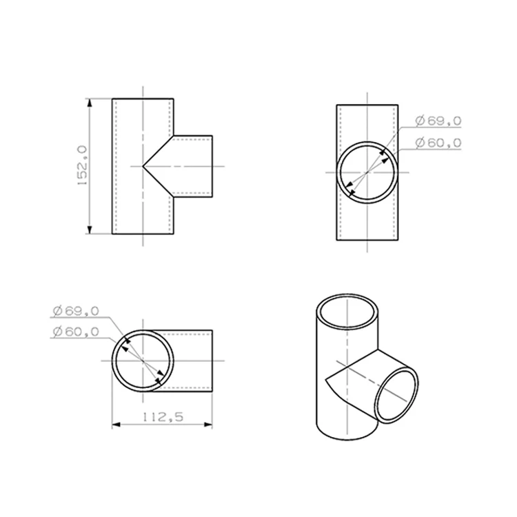 Pvc 티 파이프 피팅 욕조 부품 플라스틱 티 피팅 T 조각 피팅 Buy T 피팅티 조인트 파이프 튜브 파이프 피팅pvc 화합물 파이프 피팅 Product On