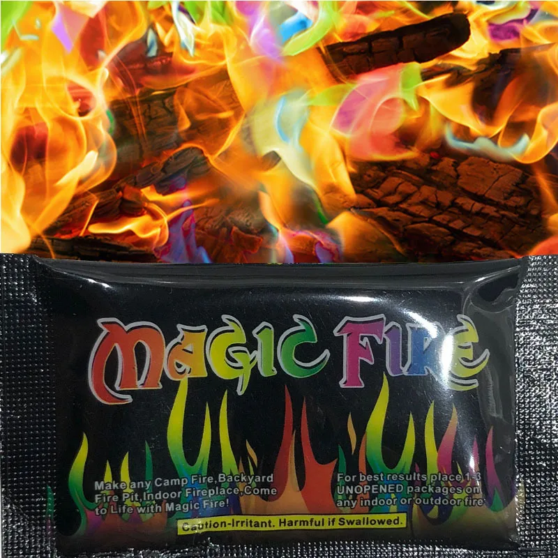 Outdoor Campfire Magic Flame Colorful Fire Powder Party Festive ...