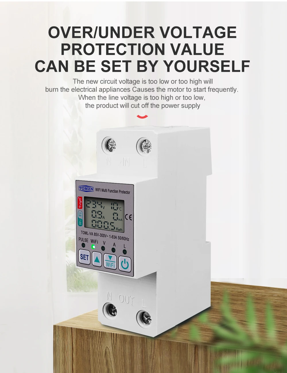 Tomzn Smartlife Wifi Energy Meter & Smart Circuit Breaker - Odm