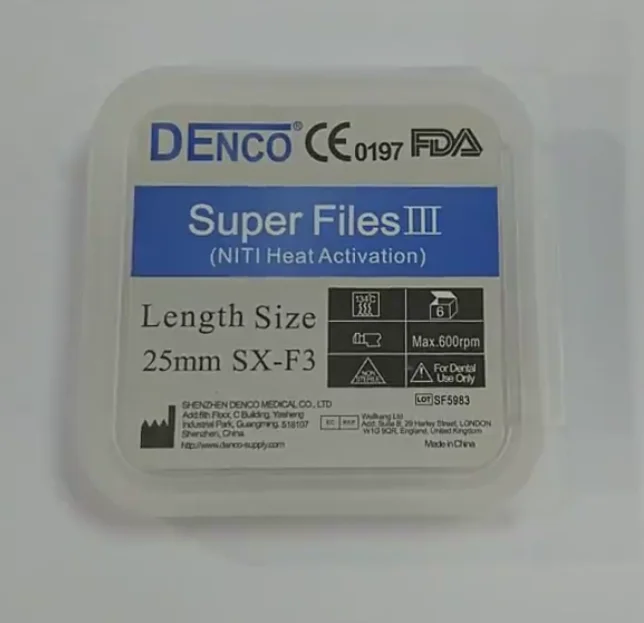Denco Rotary Niti Endodontic Files For Endo Motor Apex Locator ...