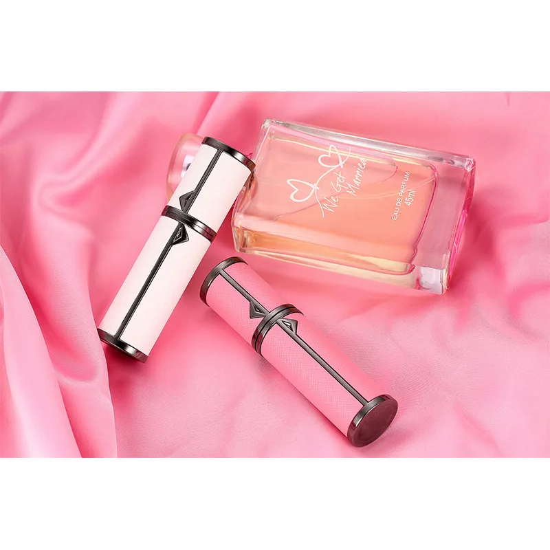 Luxury Cosmetic Portable 5ml Leather Case Glass Travel Mini Perfume ...