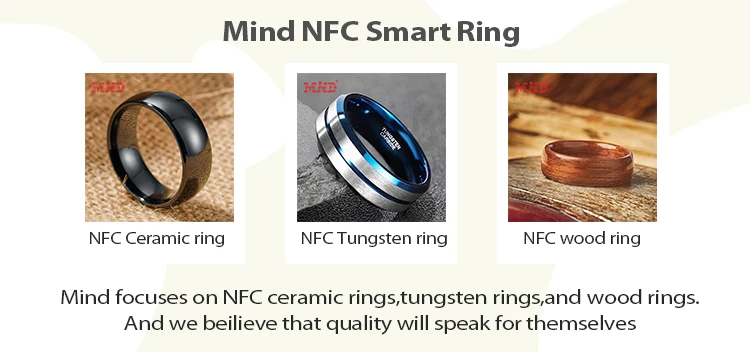 Ceramic NFC Ring - Smart Payment & Access Control Ring