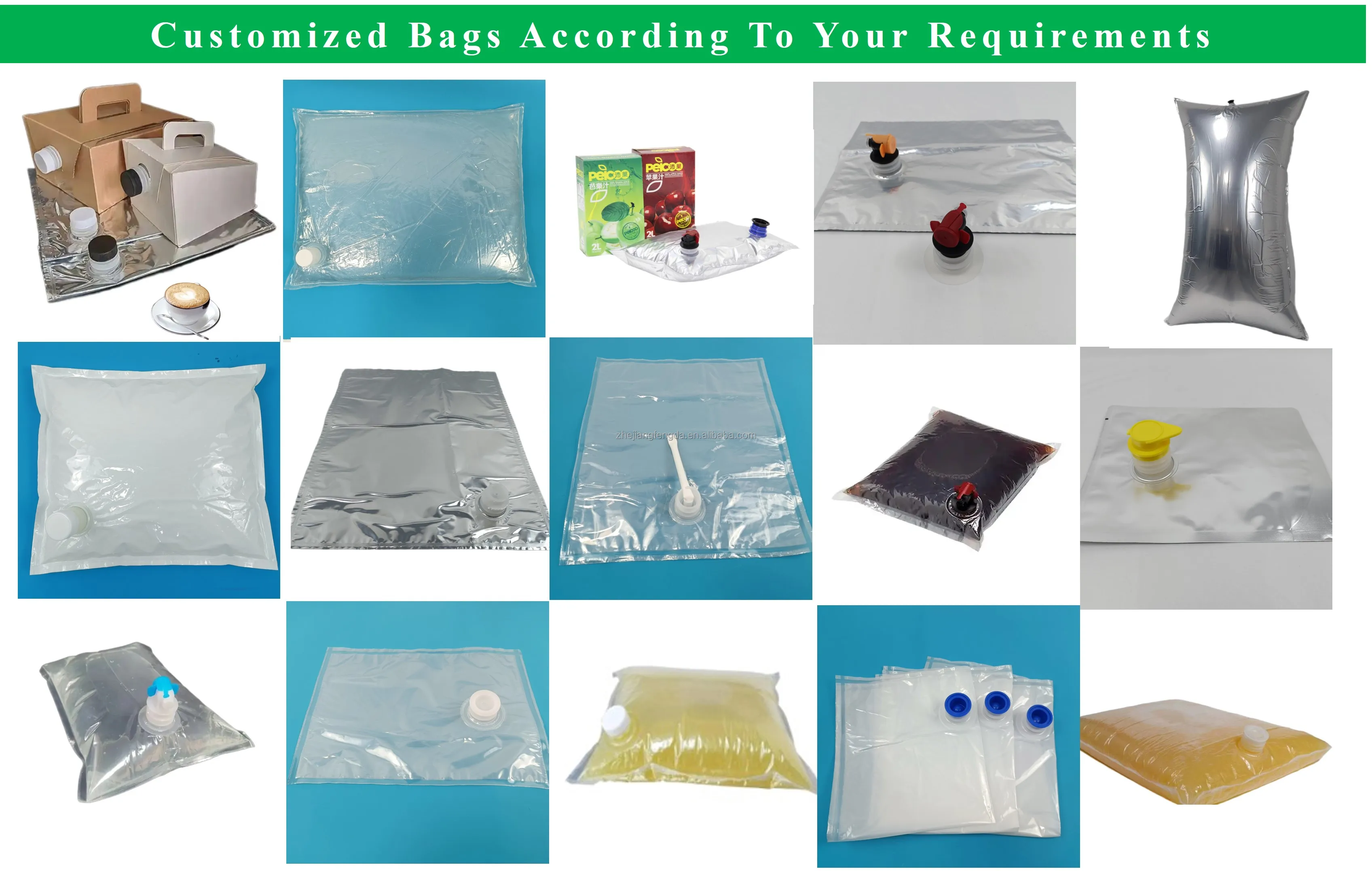 Factory Custom Aseptic Cola Syrup Coffee Juice Drinks Bag In Box With ...