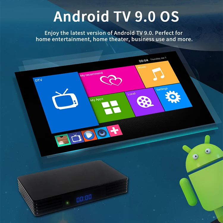 Amlogic S905D OTT&DVB-ATSC -S2 1080p Decoder Android TV Box