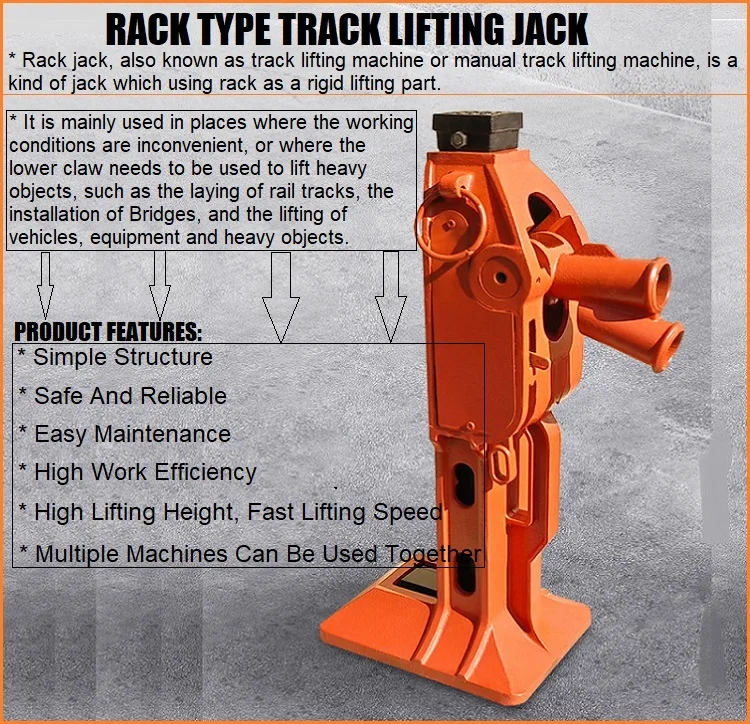 OEM Steel Shell Rail Track Lifting Jack 5000kg 10000kg 20000kg 30000kg ...