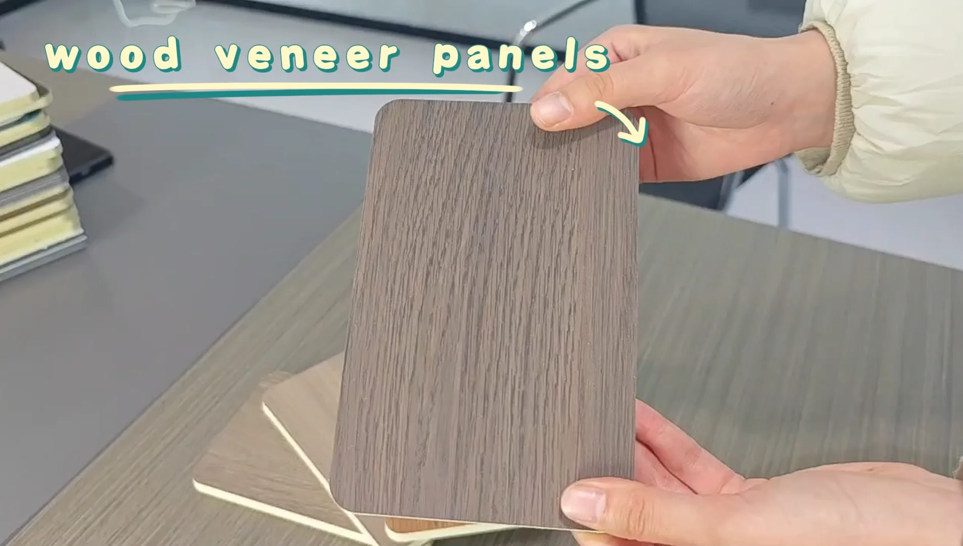 Indoor Decoration Wpc Wall Panel Wood Veneer Board Pvc Sheet For Hotel ...