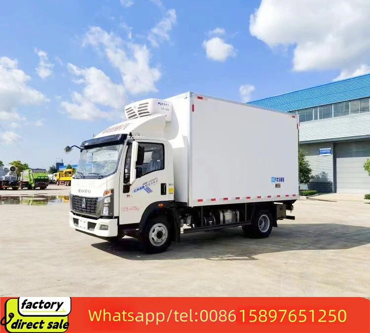 Sinotruk Howo Food Truck Refrigerator Freezer Refrigerator Van Truck ...