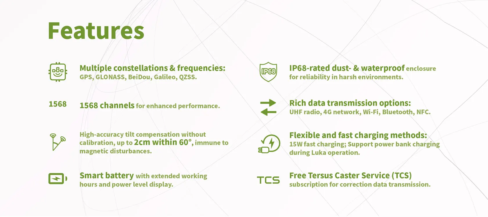 Tersus-GNSS LUKA High Precision RTK GPS Receiver Surveying Equipment ...