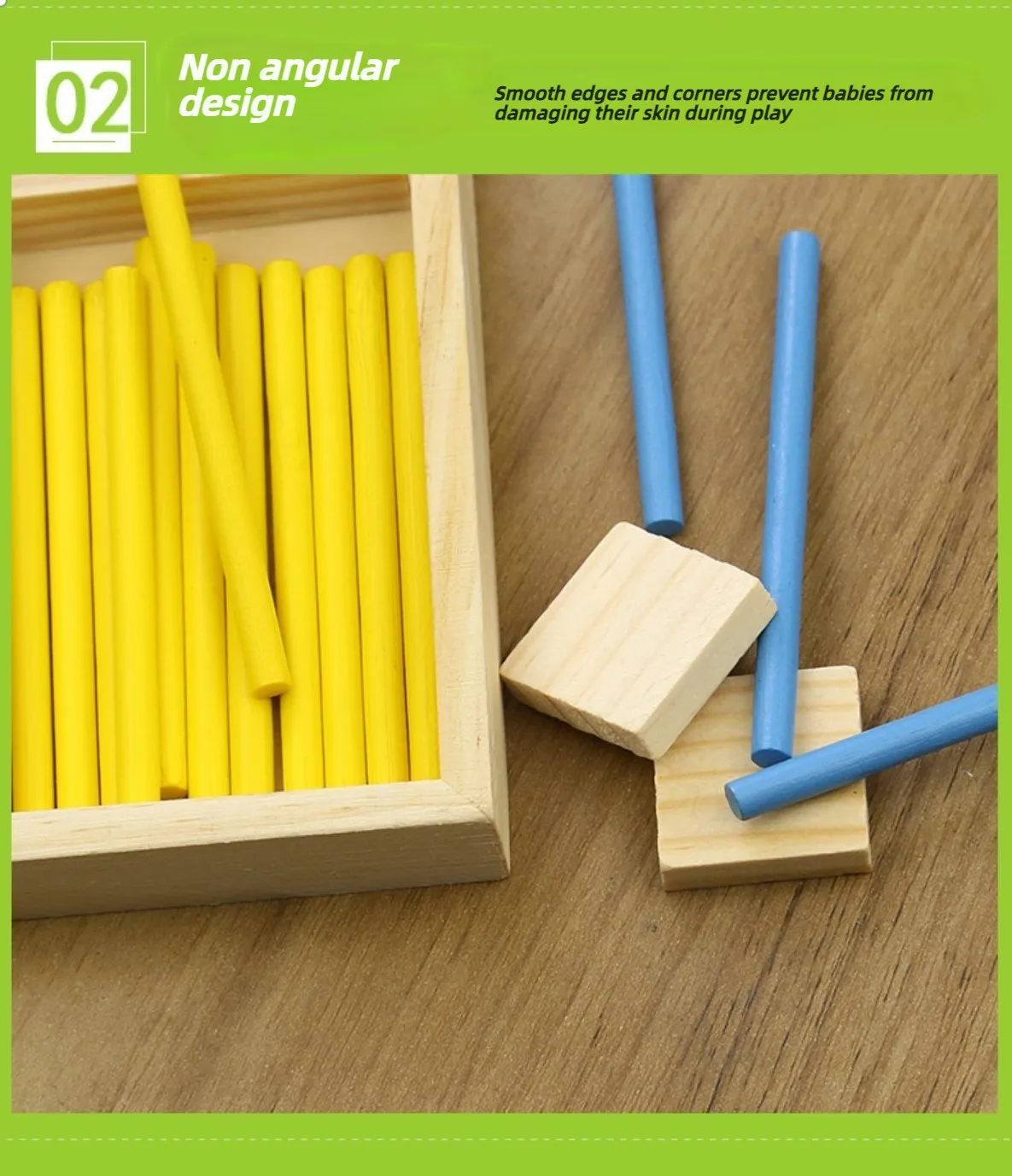 Children Wooden Number Stick Arithmetic Early Education Kindergarten ...