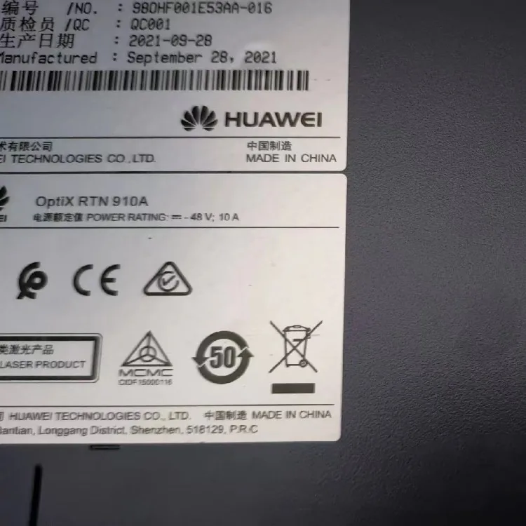 Wireless Microwave Optix Rtn 910a Rtn910a Slj1cshrf 2ge Rj45 10ge Sfp ...