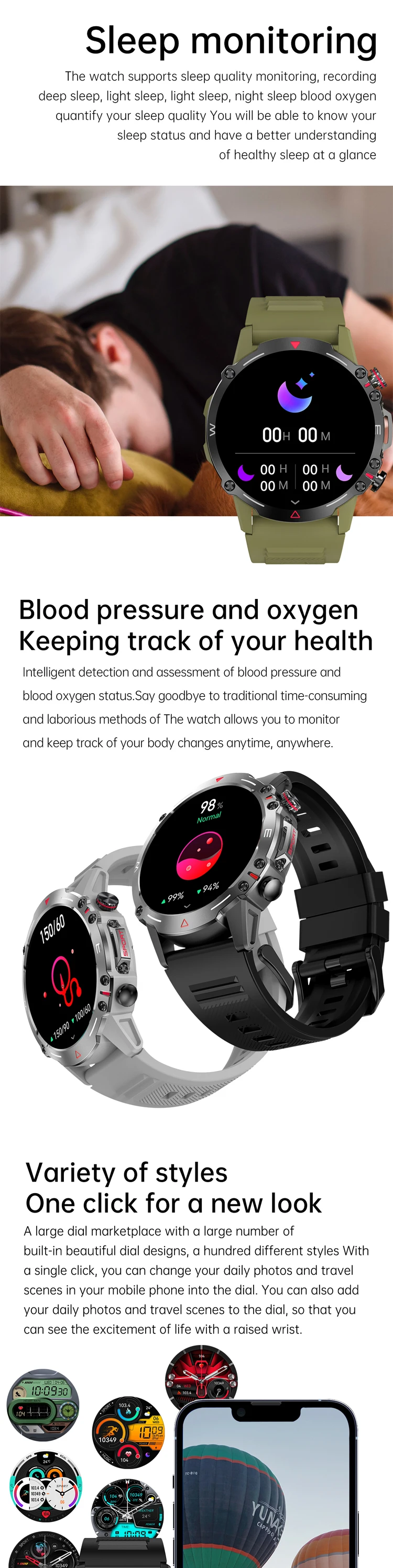 Amoled Smartwatch For Men Sports Watch Bt Calling 1.43 Inch Screen Ip68 ...