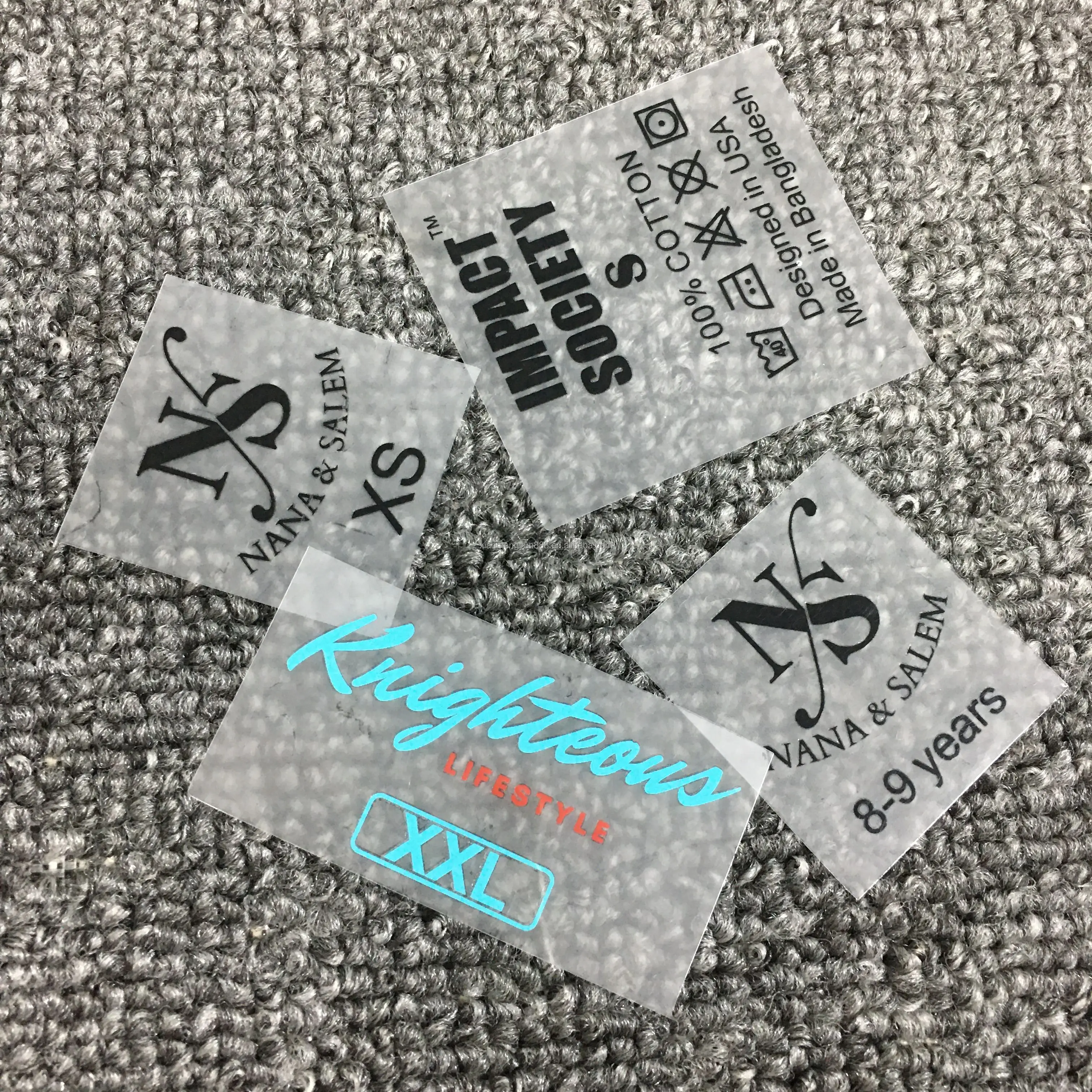 Custom 3d Printing Epoxy Resin Label Heat Transfer Ironing Neck Label ...