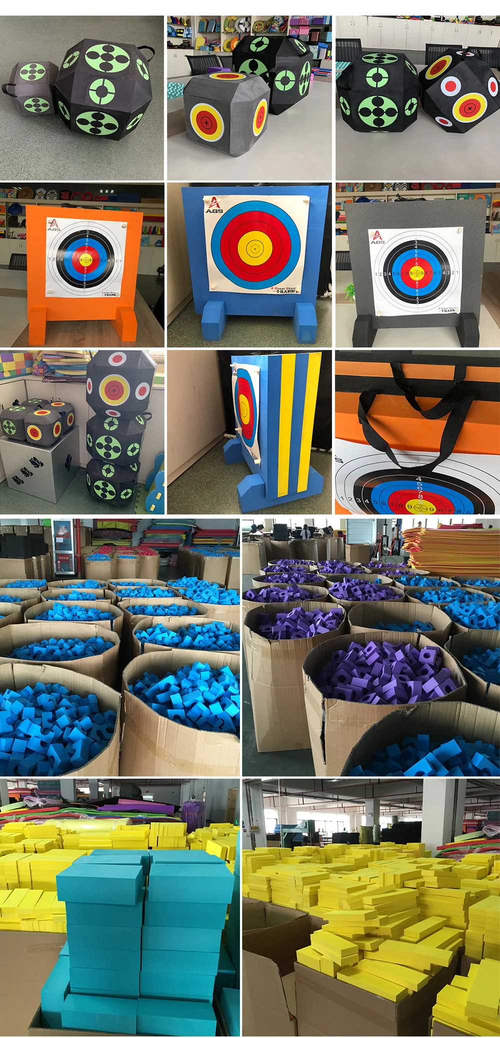 Six Side Target EVA Foam Cube Hunting Target 3d Archery Targets Animals ...