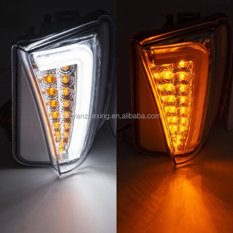 Car Led Front Bumper Fog Lamp Fog Light Drl Daytime Running Lights ...