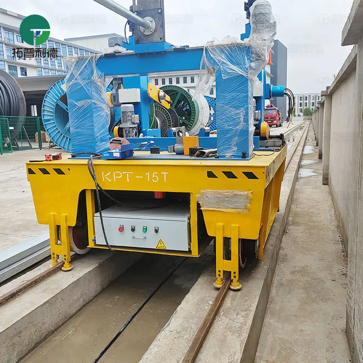 Sand Blasting Booth Electric Billet Transport Car Explosion Proof Rail ...