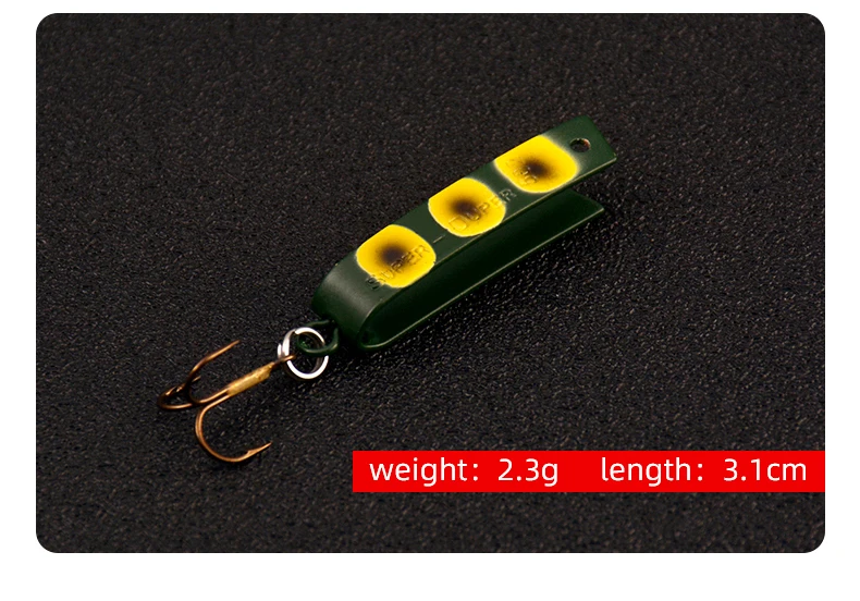 U-shaped Sequins Lure Super Duper Bass Trout Panfish Metal Spoon ...