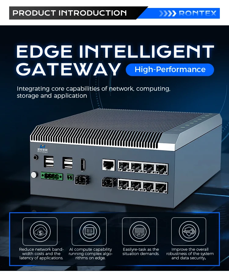 Iot Outdoor Edge Computing Gateway Ai Box Algorithm Software Ethernet Gateway Industrial Lte ...