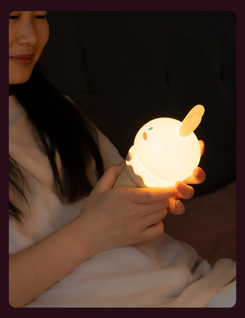 Silicon Lamp - Modern LED Night Lights with 10000 Hours Lifespan