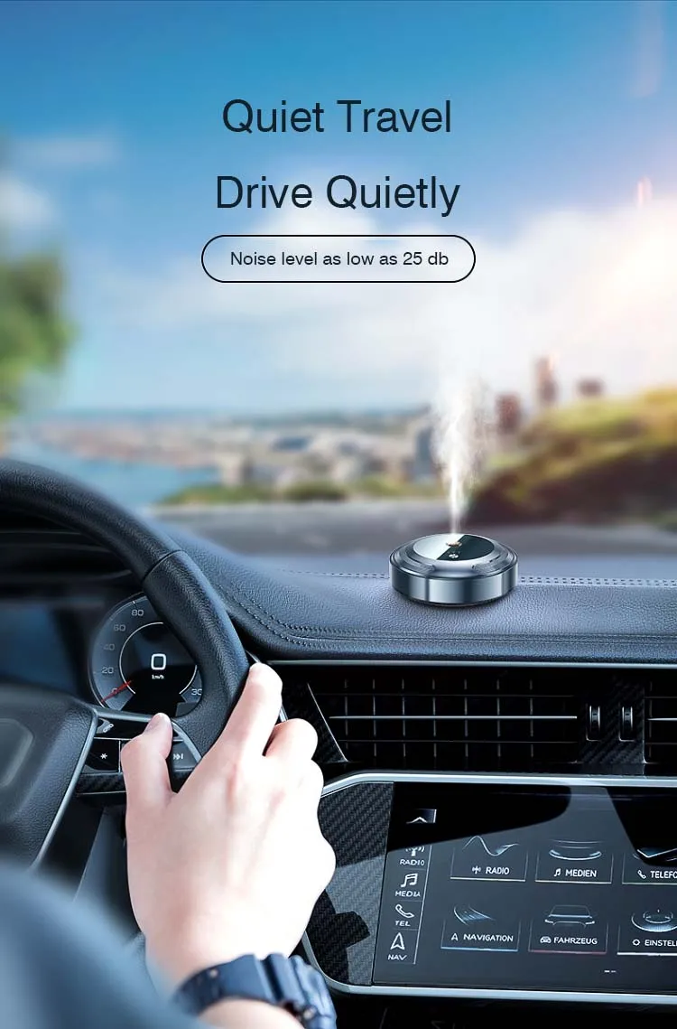 Luxury Usb Rechargeable Smart Car Aromatherapy Diffuser Therapy Car ...