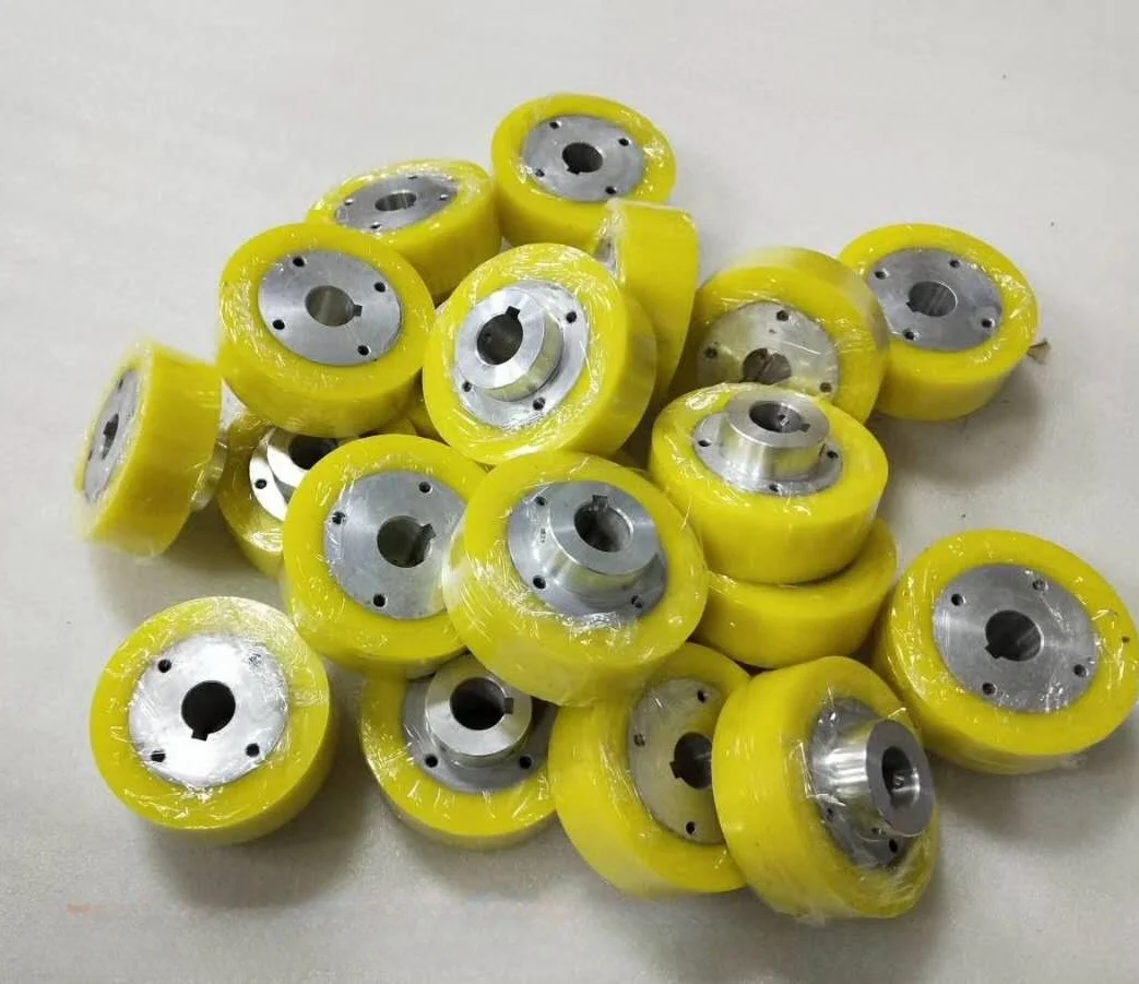 Polyurethane Rubber Wheel Rubber Roller PU Roller Non-power Roller Wear ...