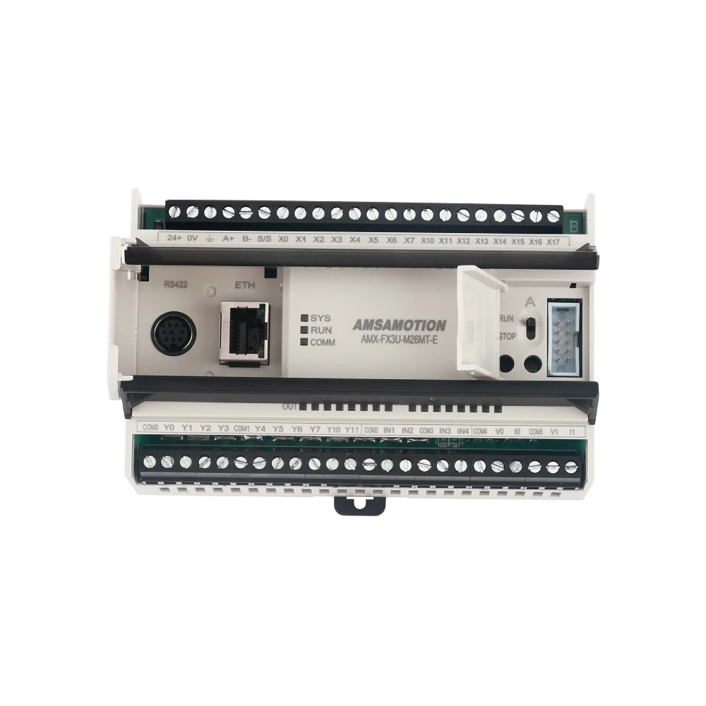 Amsamotion AMX-FX3U-M26MT-E 16DI 10DO 4AI 2AO Expansion Modules PLC PAC ...