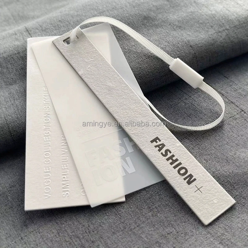 Luxury Garment Paper Tags With Spot UV/Foil Stamping/Embossed Logo ...
